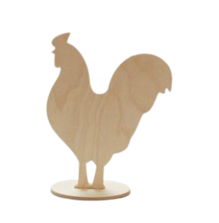 Kogut stojący ze sklejki 20 cm - Inspirello